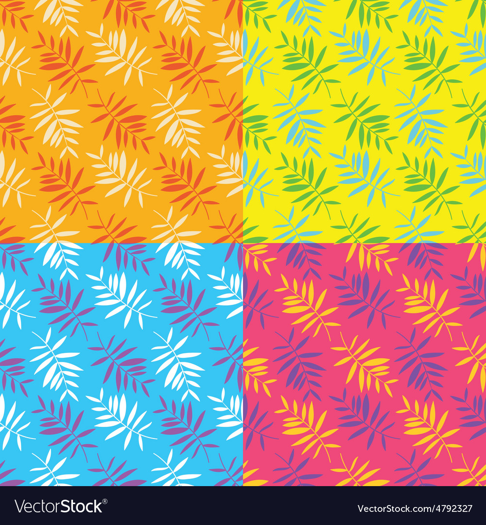 Seamless summer patterns Royalty Free Vector Image