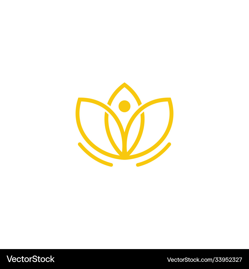 Wellness center logo design concept spa Royalty Free Vector