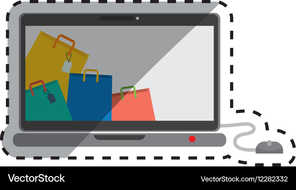 Buy online shopping Royalty Free Vector Image - VectorStock