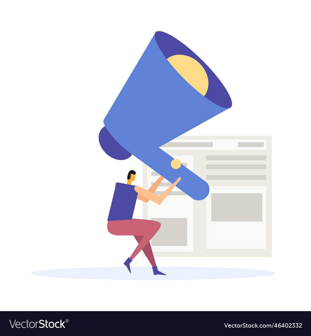 Customer support flat Royalty Free Vector Image