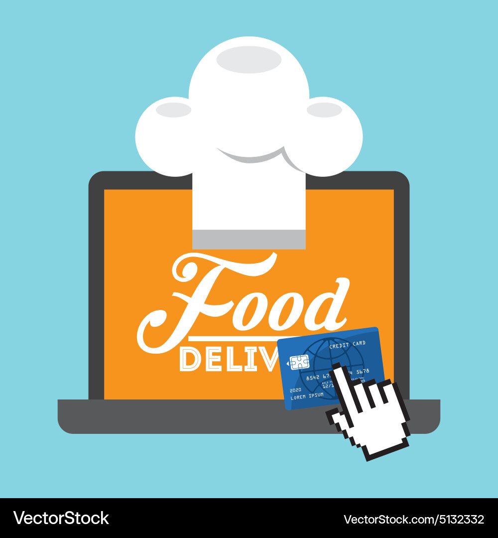 Food delivery Royalty Free Vector Image - VectorStock