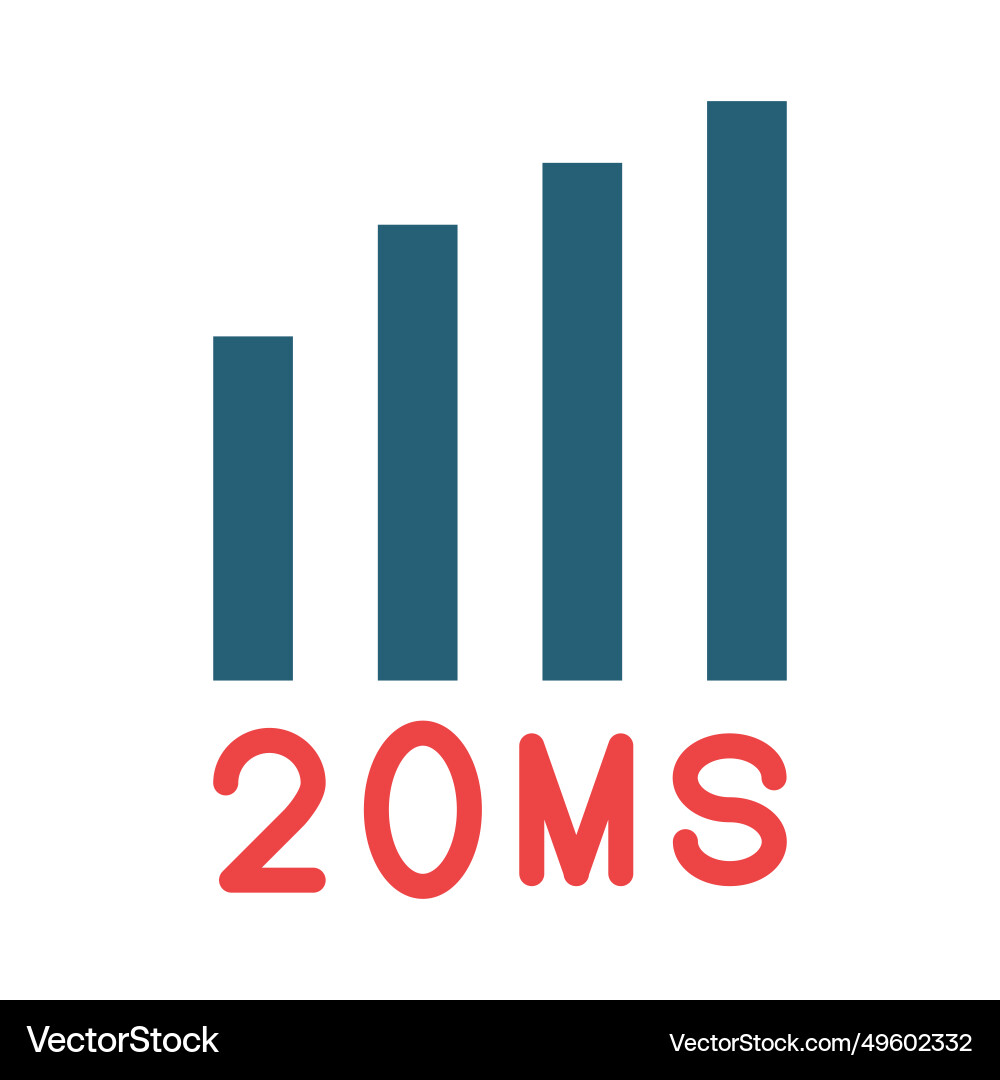 Ping glyph two color icons for personal Royalty Free Vector