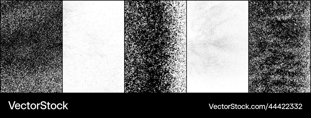 Set of distressed black texture Royalty Free Vector Image