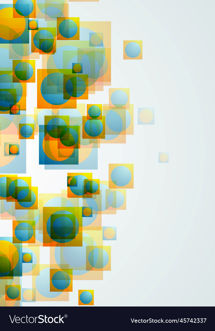 Abstract bright geometric concept background Vector Image