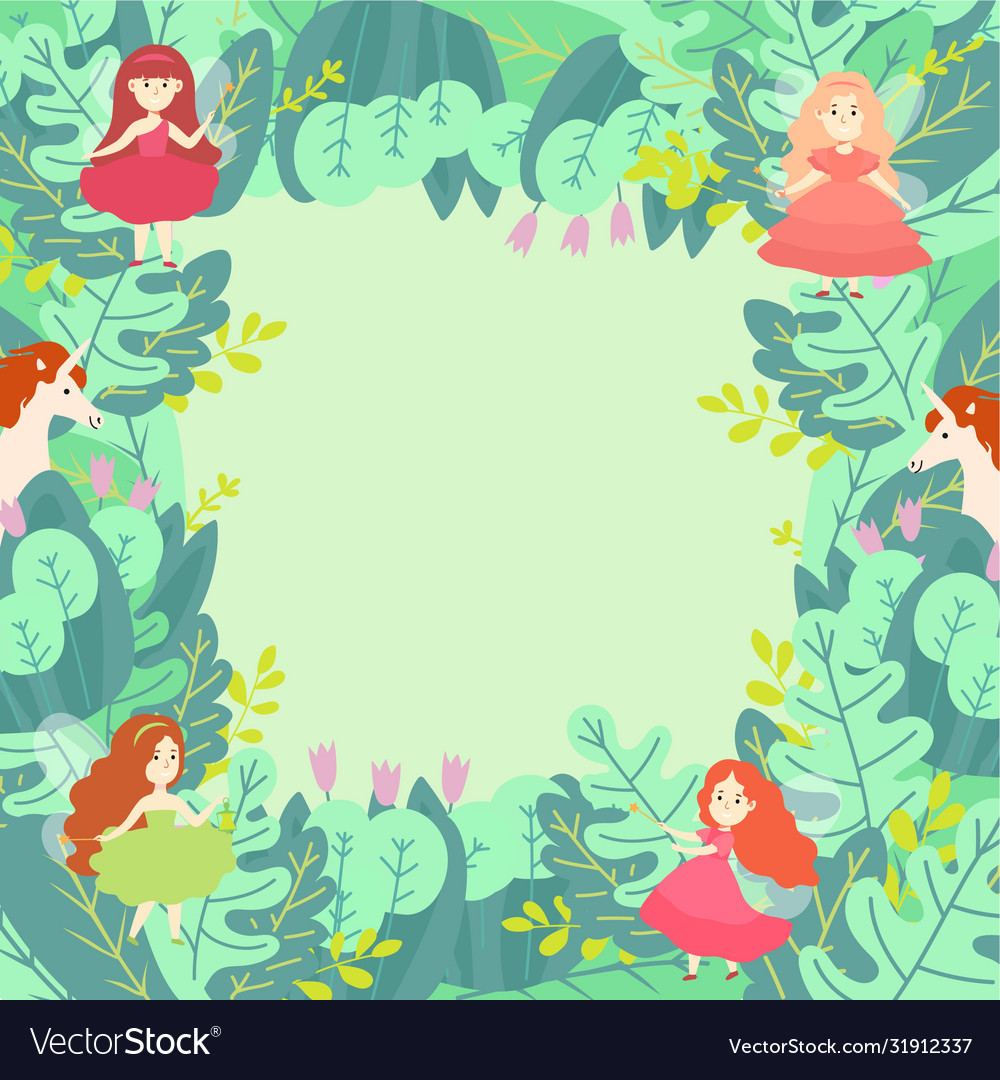 Green leaf magic compositions pattern round Vector Image