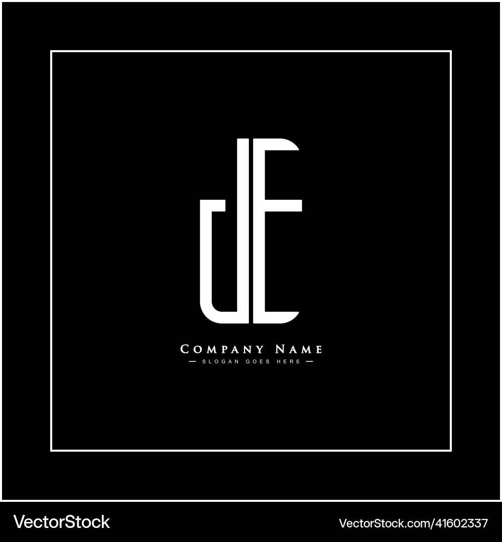 Initial letter je logo - simple business logo Vector Image