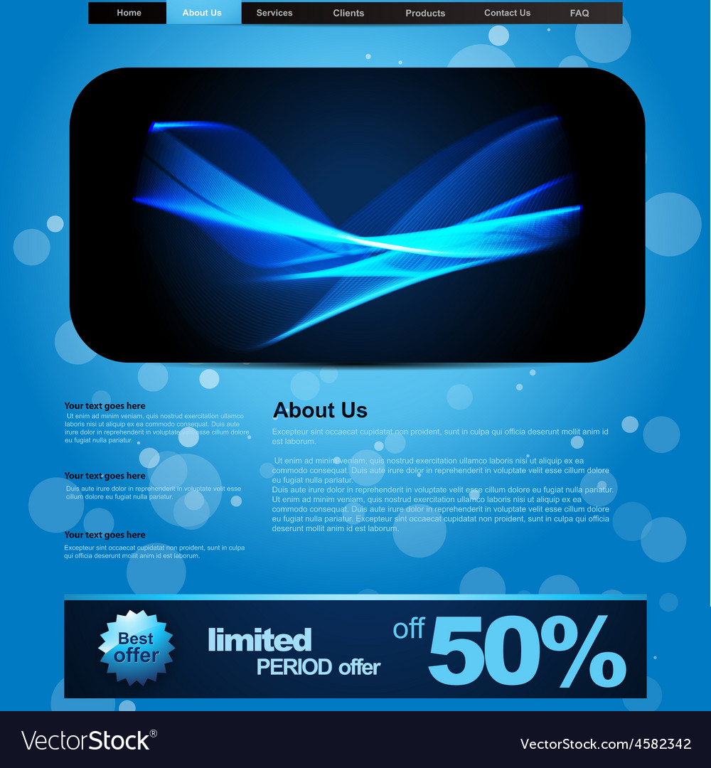 Editable layout Royalty Free Vector Image - VectorStock