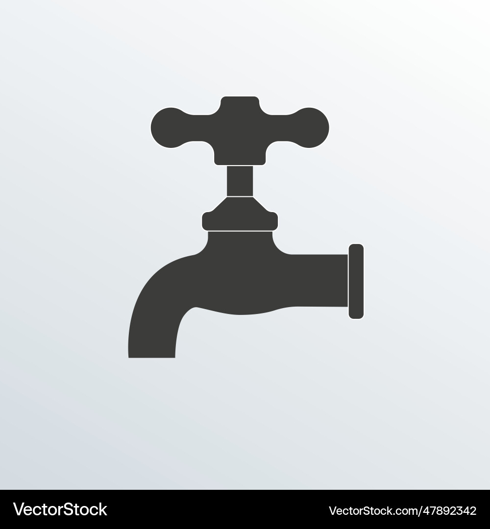 Faucet icon of tap or Royalty Free Vector Image
