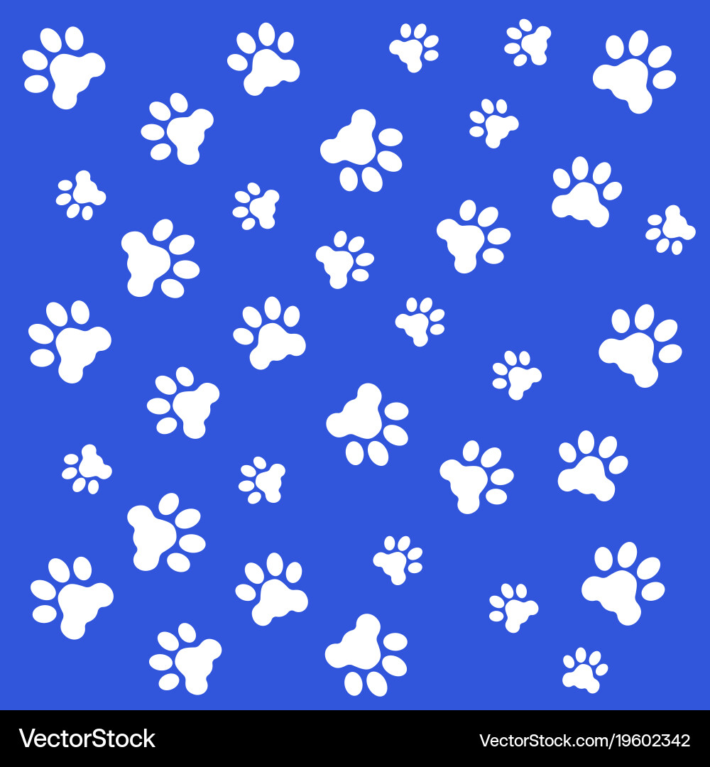 Fingerprints of the paws Royalty Free Vector Image
