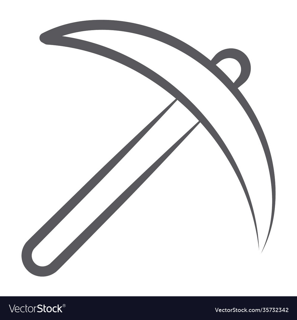 Pickaxe Royalty Free Vector Image - VectorStock