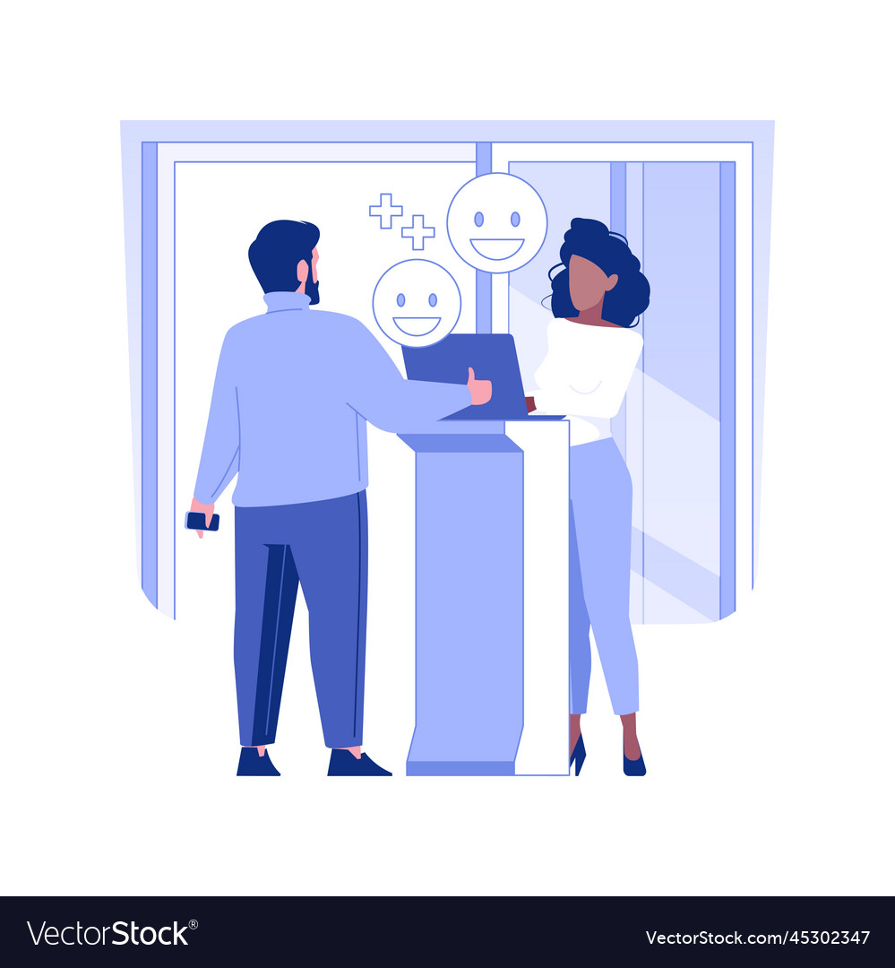 Client satisfaction isolated concept Royalty Free Vector