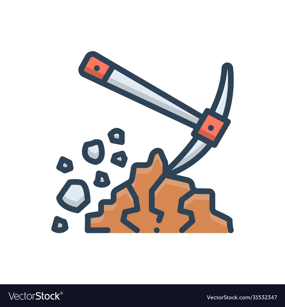 Digging Royalty Free Vector Image - VectorStock