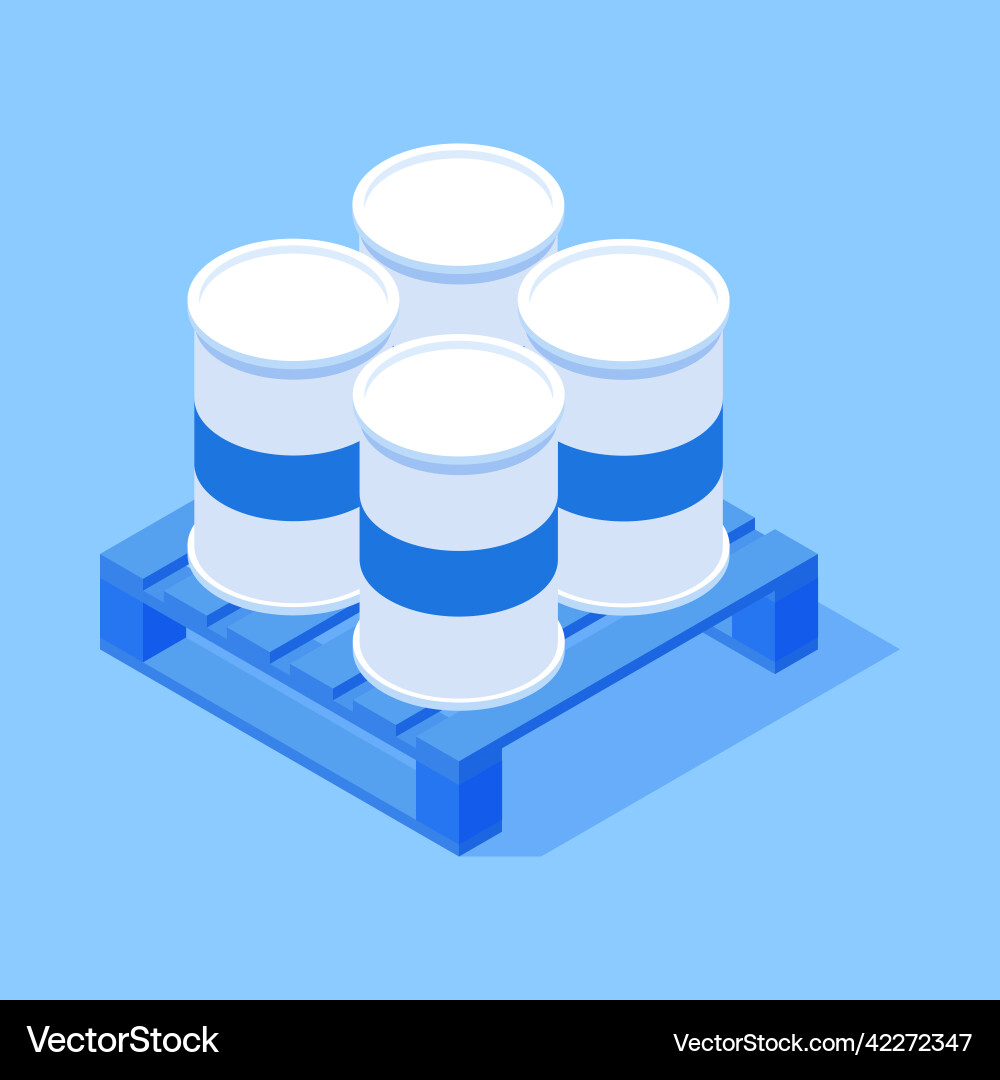Many circle barrels transportation liquid chemical