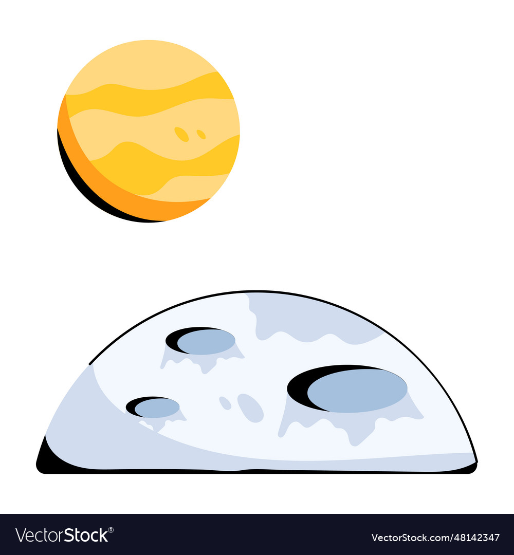 Moon eclipse Royalty Free Vector Image - VectorStock