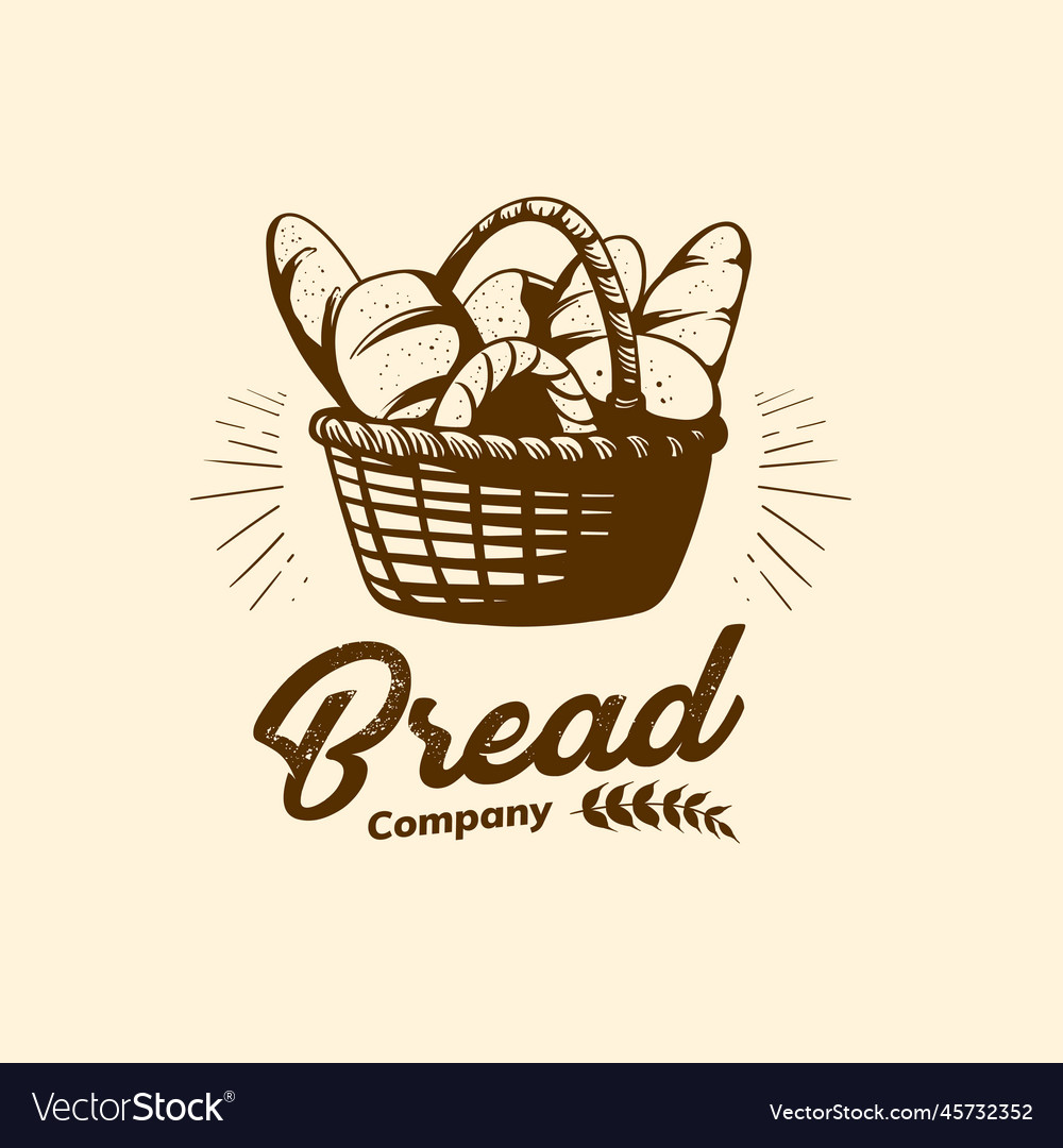 Bread logo design Royalty Free Vector Image - VectorStock