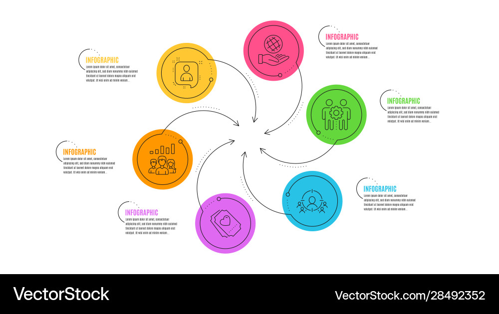Business targeting employees teamwork and safe Vector Image