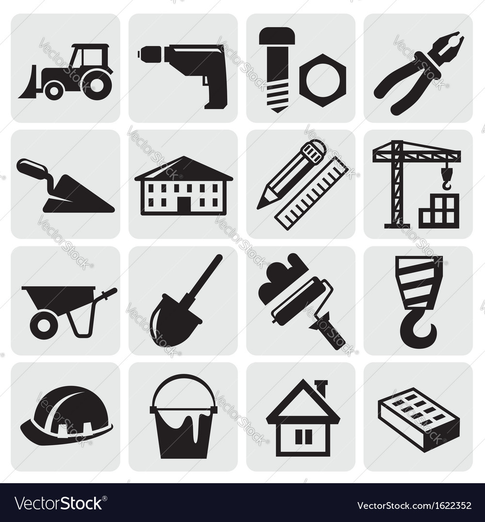 Construction set Royalty Free Vector Image - VectorStock