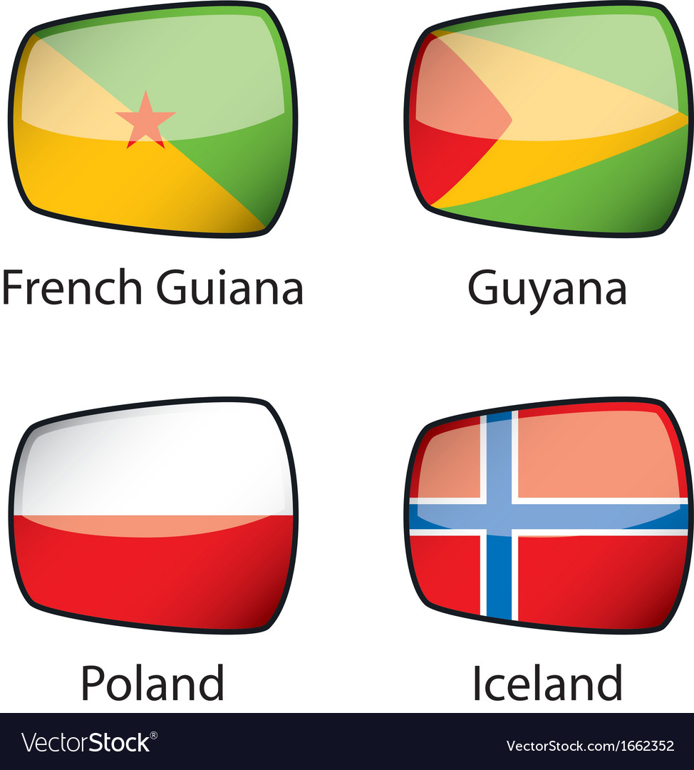 International flags sample Royalty Free Vector Image