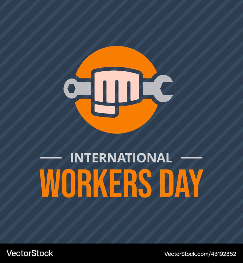 International workers day 1st may labour day Vector Image