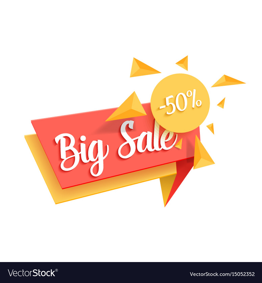 Sale Tag Template Royalty Free Vector Image VectorStock