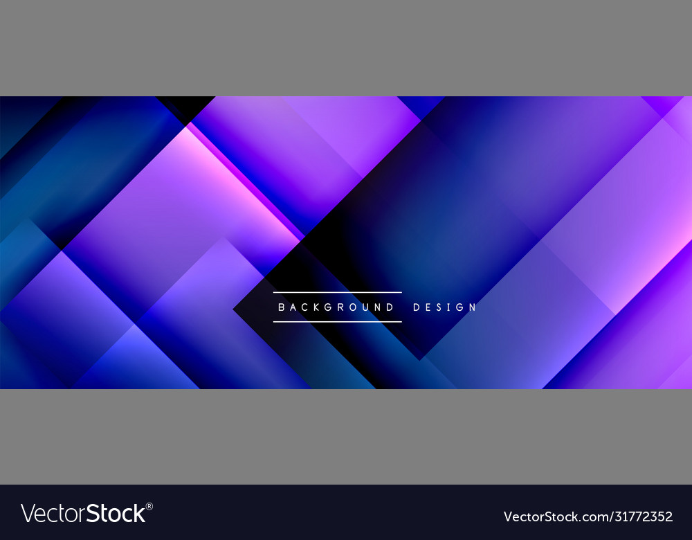 Square shapes composition fluid gradient Vector Image