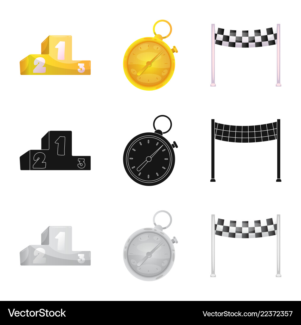 Car and rally logo set Royalty Free Vector Image