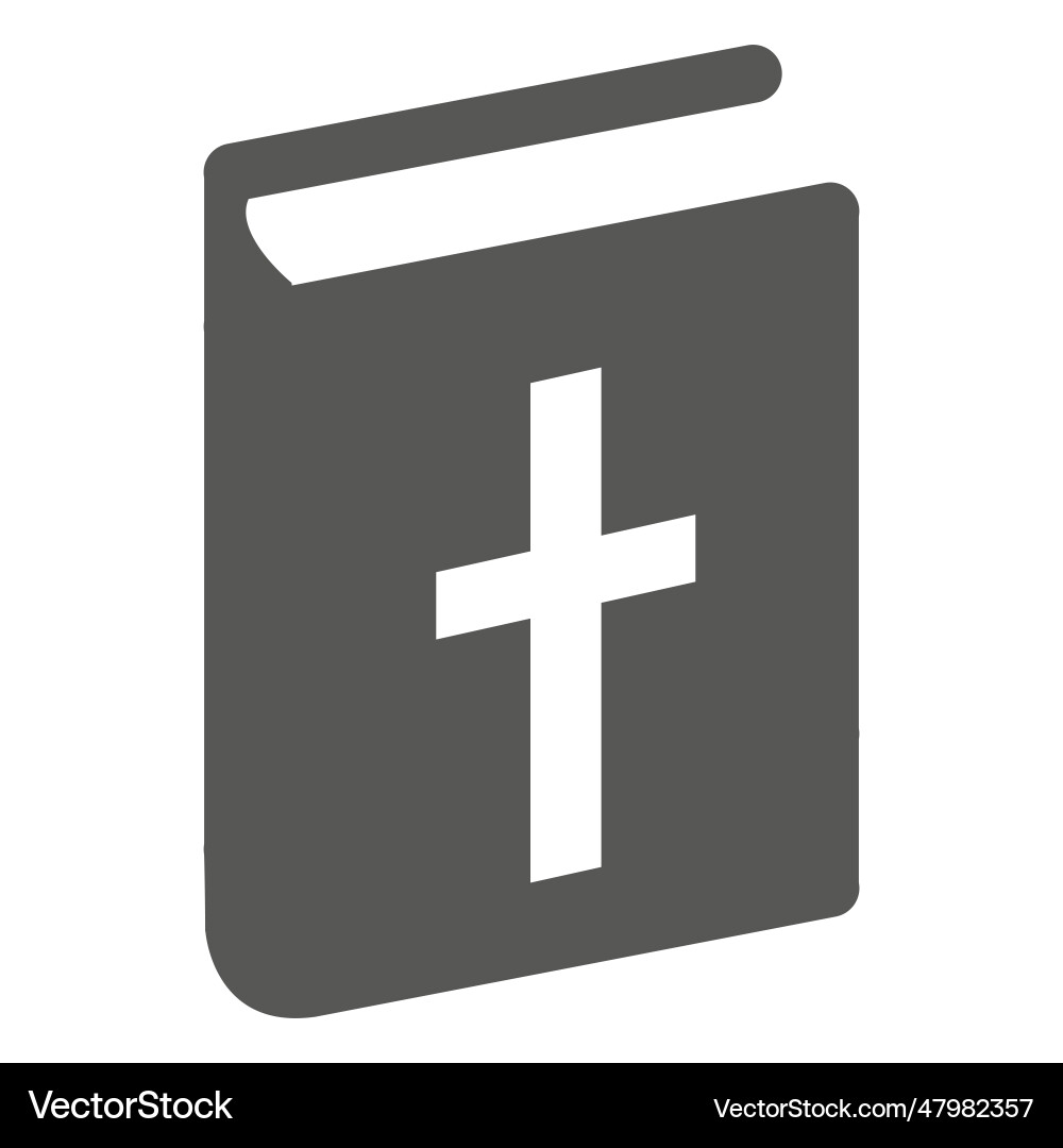 Christian bible book icon Royalty Free Vector Image