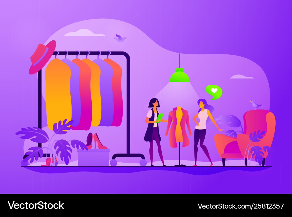 Fashion house concept Royalty Free Vector Image