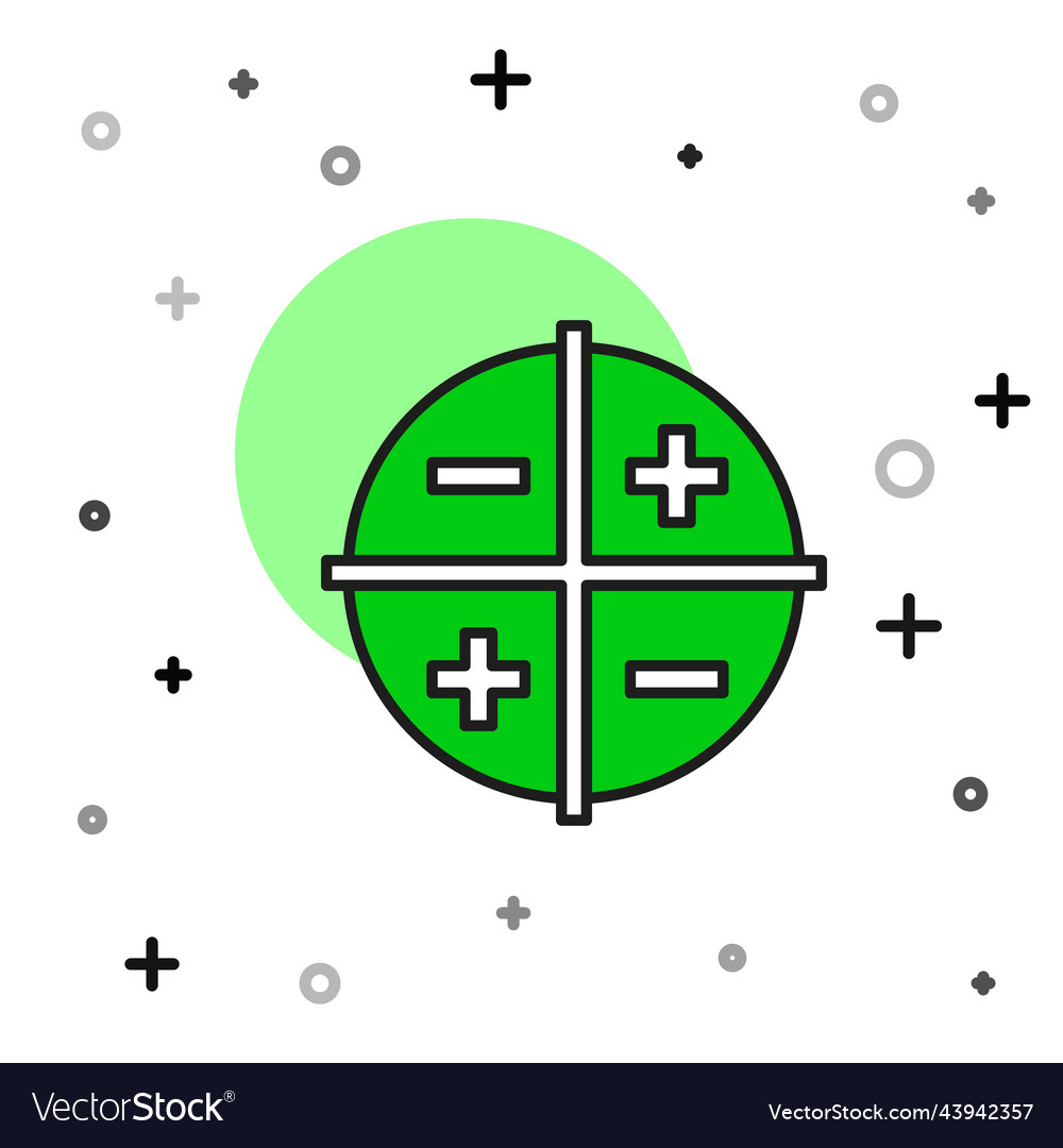 Filled Outline Xyz Coordinate System Icon Vector Image