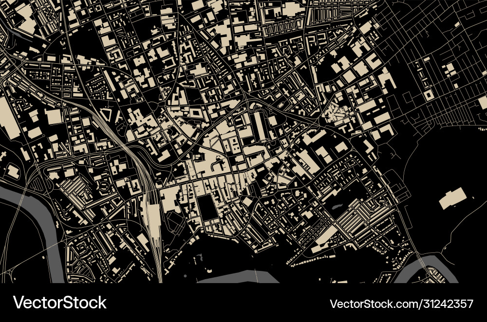 Map city preston england uk Royalty Free Vector Image