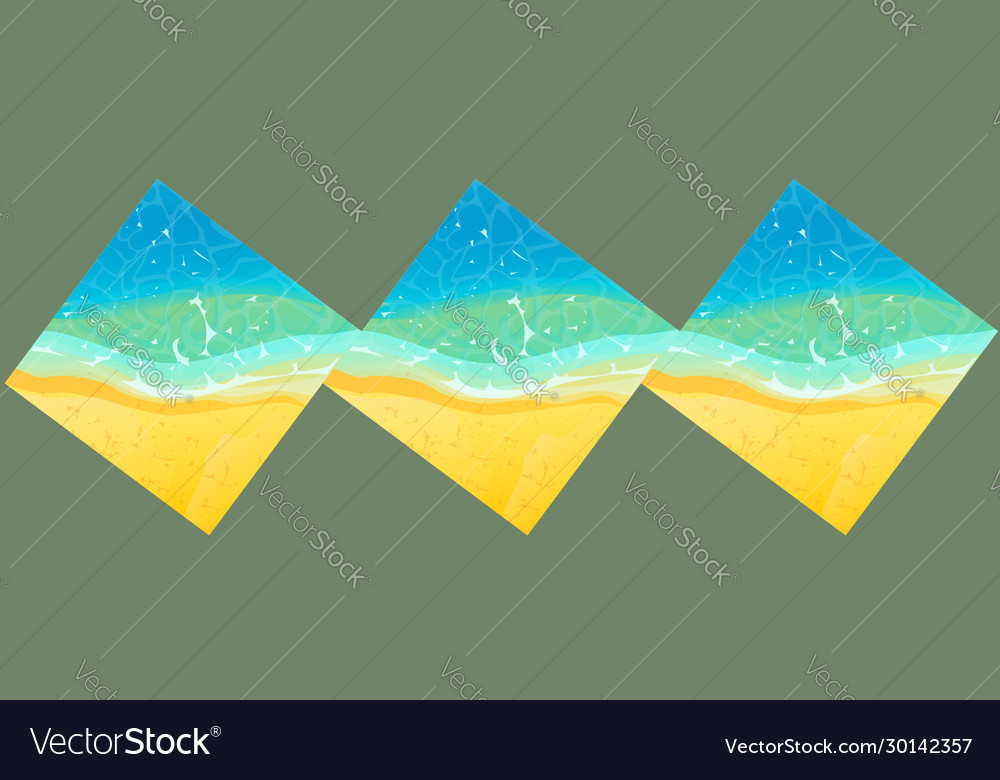 Three coast Royalty Free Vector Image - VectorStock