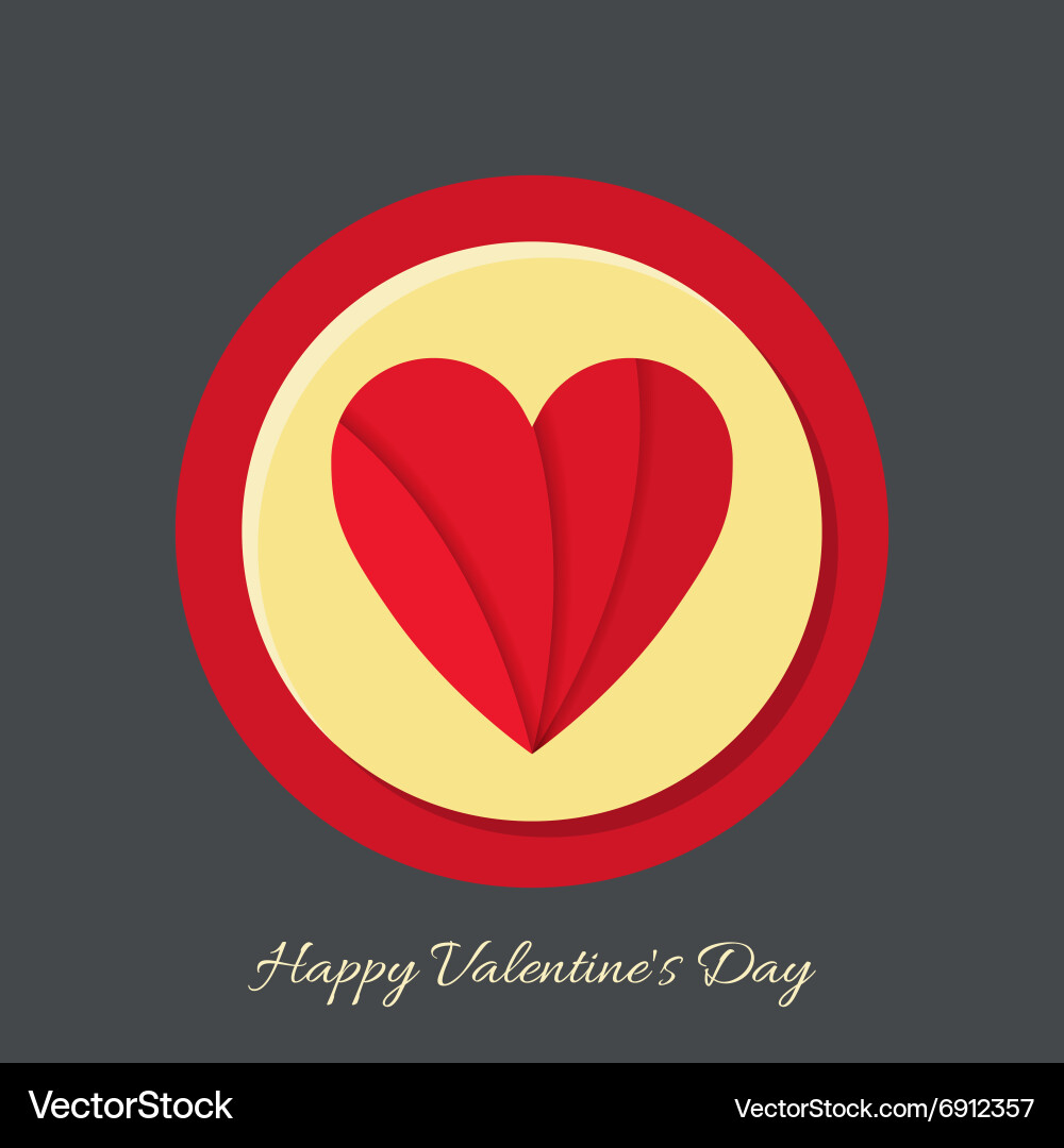 Two halves of red heart Royalty Free Vector Image