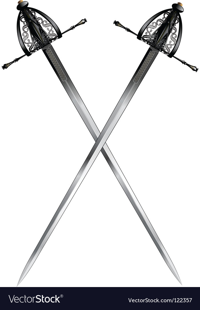 Two rapire Royalty Free Vector Image - VectorStock