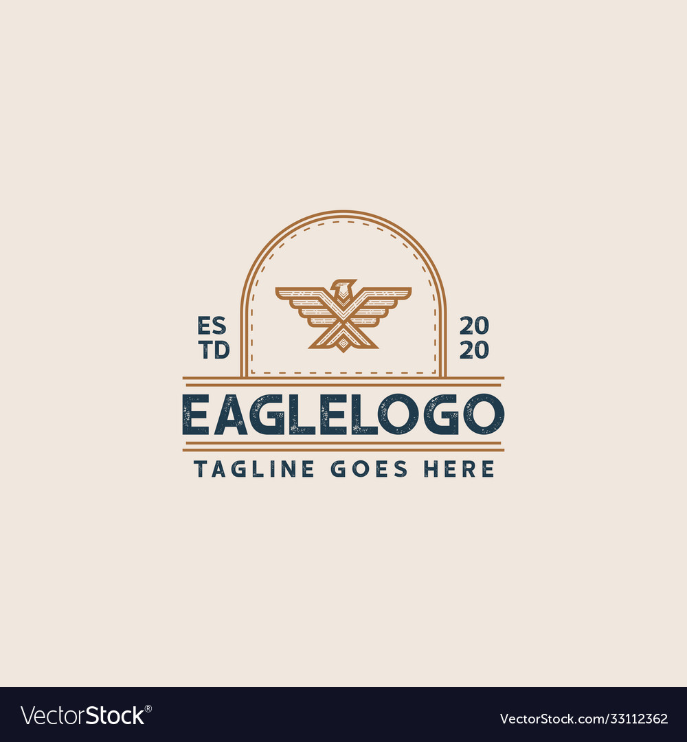 Creative professional eagle logo design Royalty Free Vector