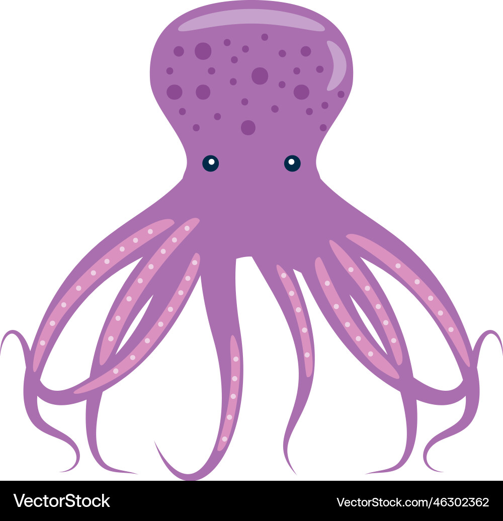Octopus aquatic animal Royalty Free Vector Image