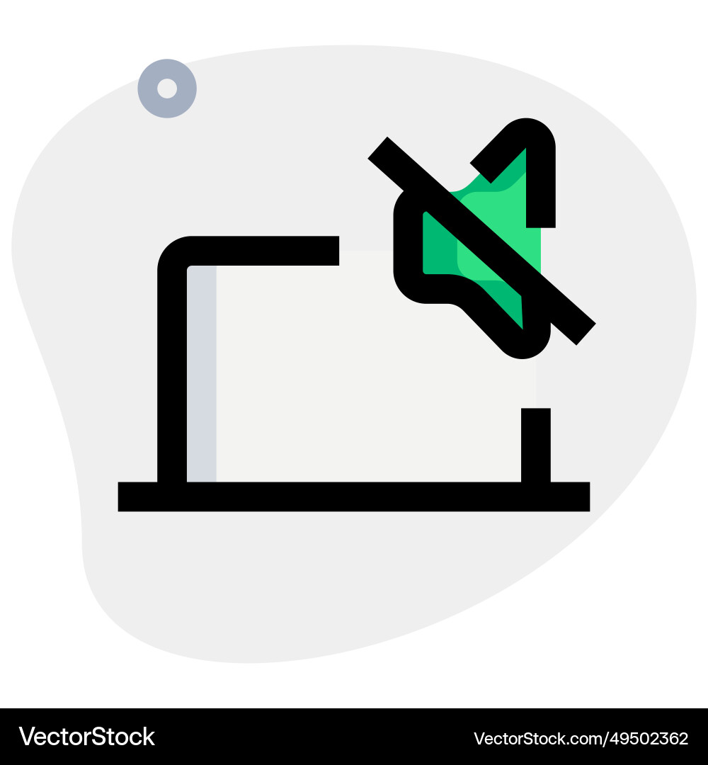 Sound or speaker issue in laptop Royalty Free Vector Image
