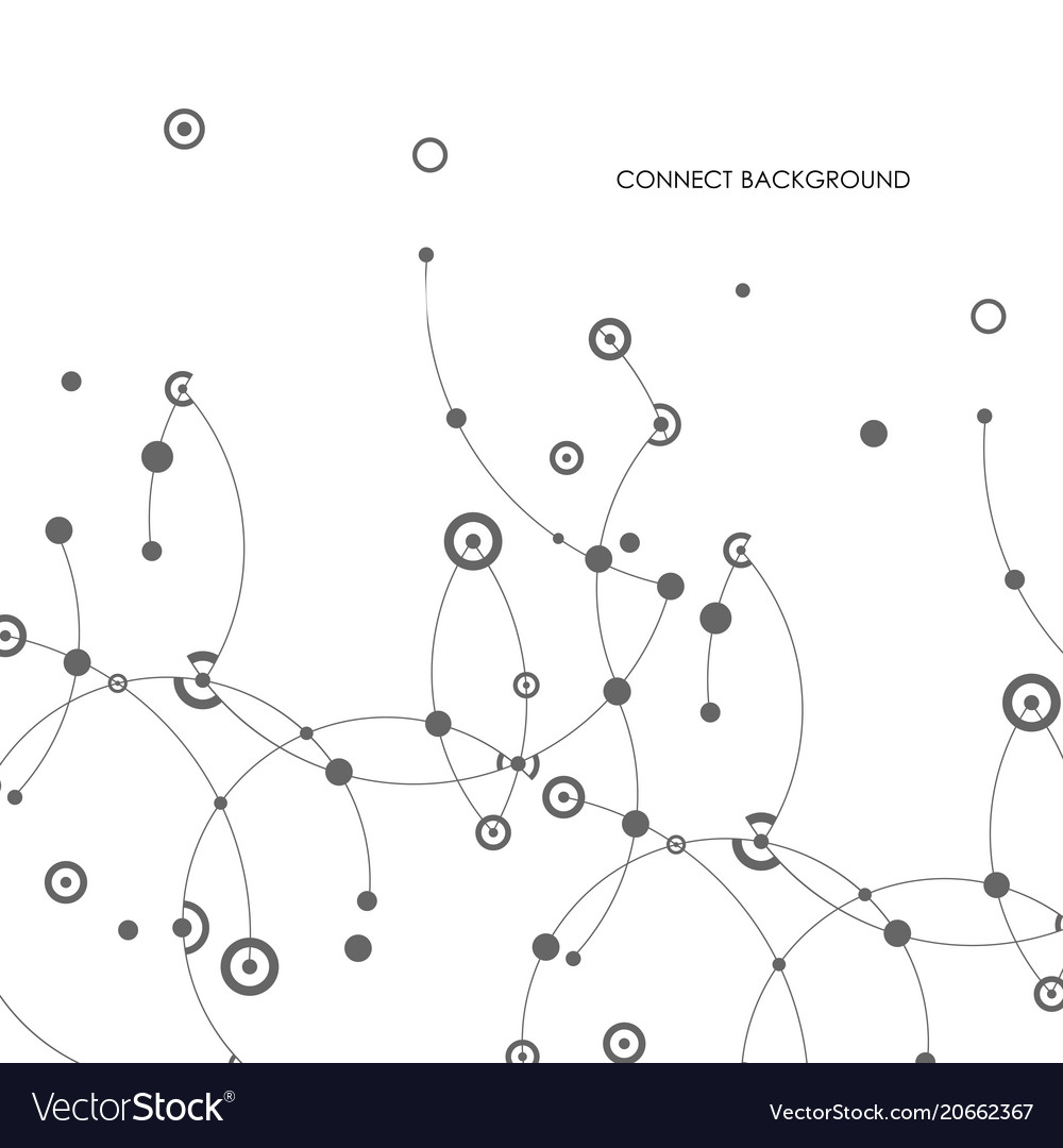 Abstract background with lines and dots creative Vector Image