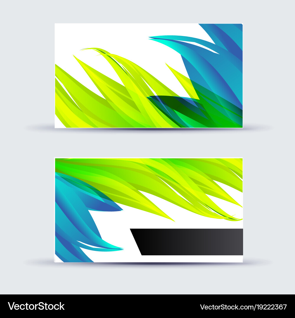 Abstract blank name card template for business Vector Image