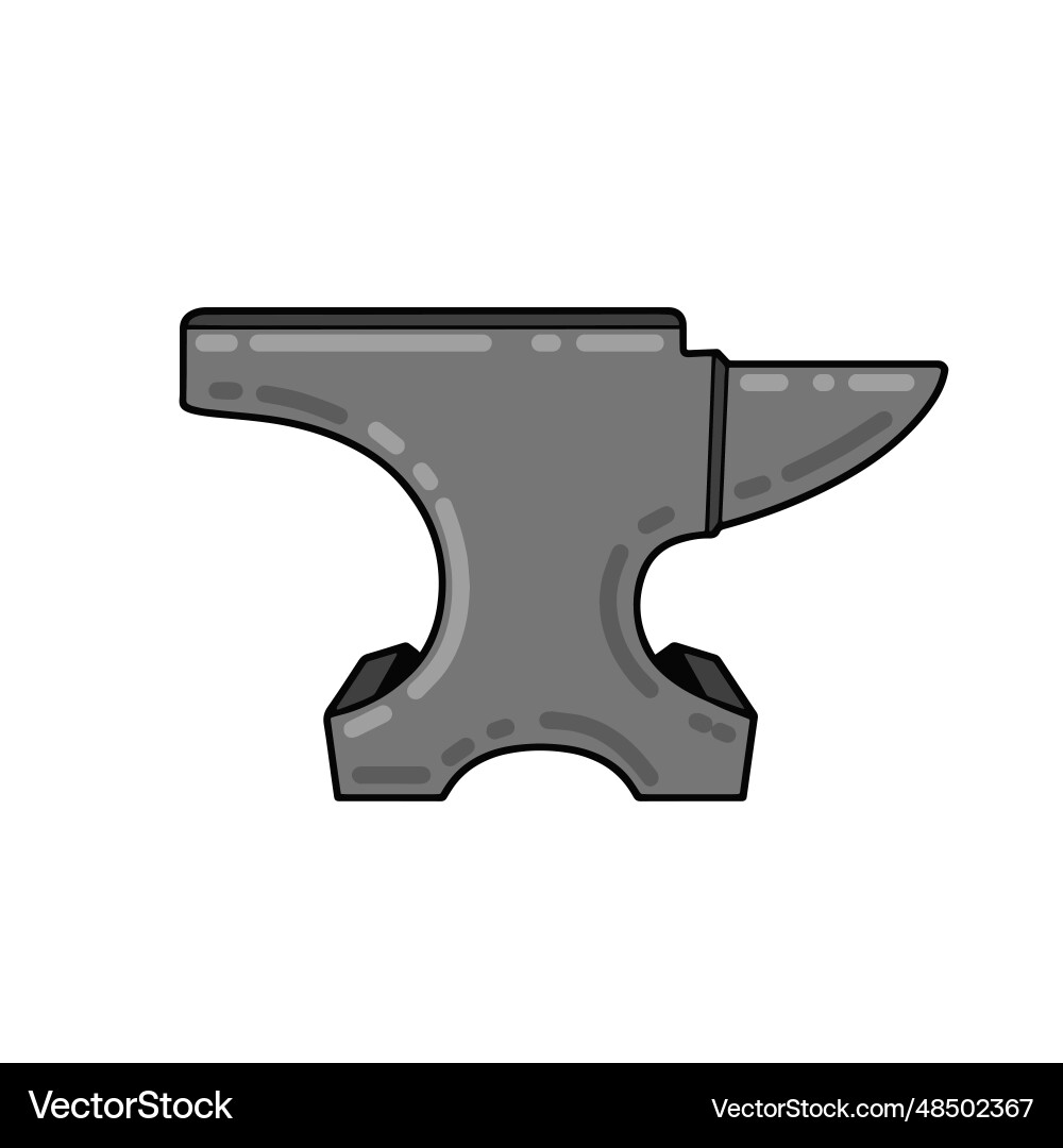 Blacksmith anvil symbol of work in forge Vector Image