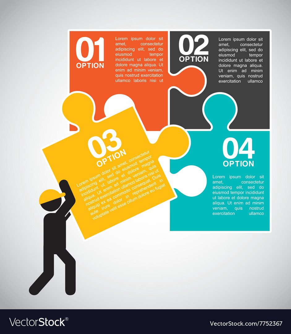 Collaborative concept design Royalty Free Vector Image