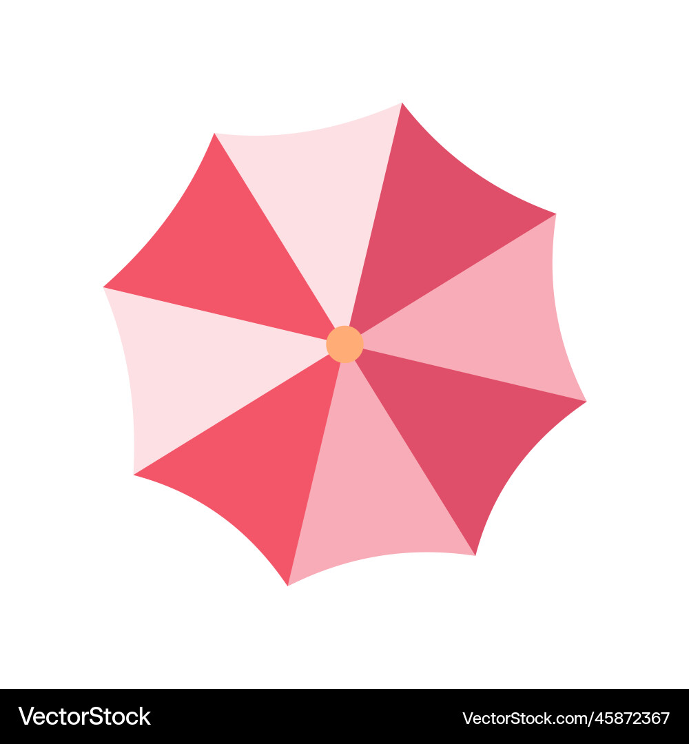 Colorful beach umbrellas for protection from Vector Image