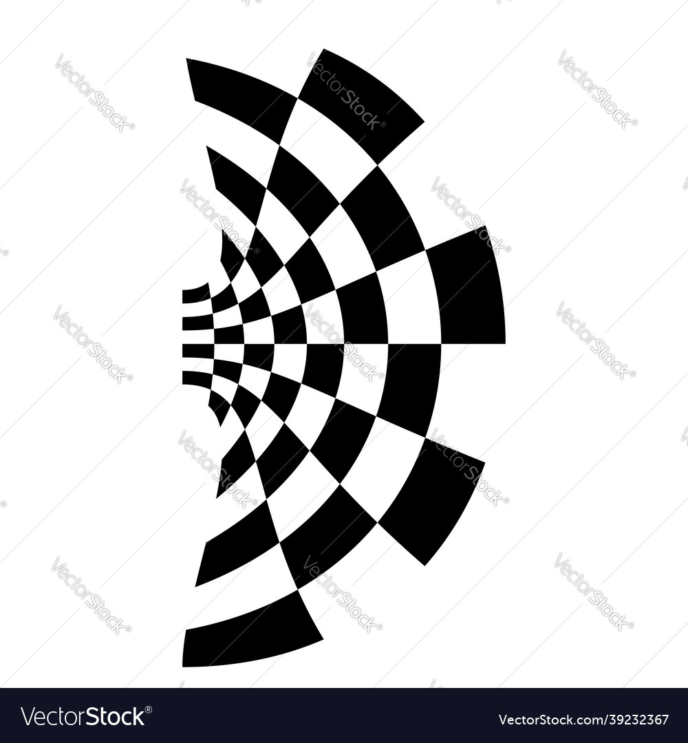 Distorted abstract geometric shape elements Vector Image