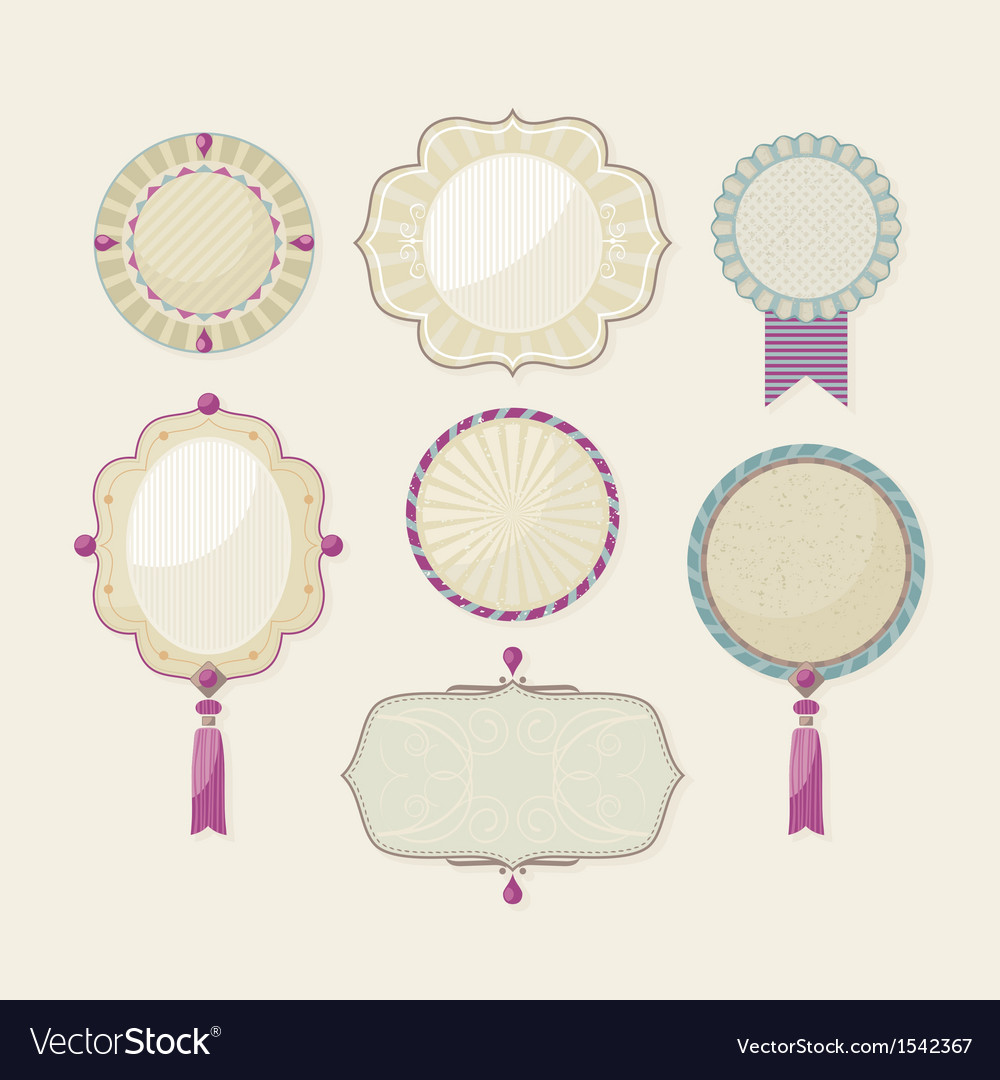 Frames set Royalty Free Vector Image - VectorStock