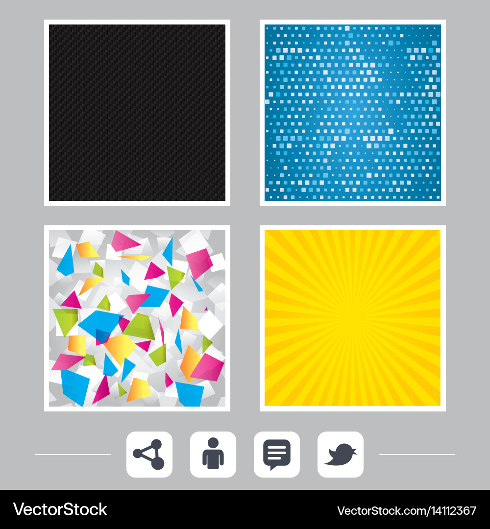 Human person and share icons speech bubble Vector Image