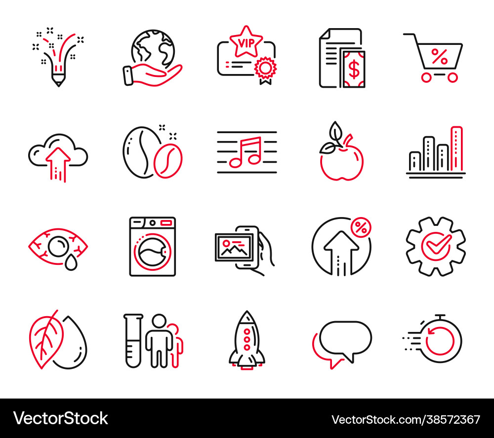 Set business icons related to image Royalty Free Vector