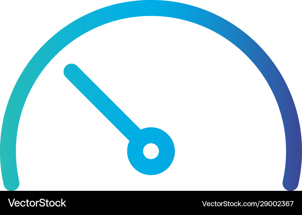 Speedometer gauge line icon outline sign linear Vector Image
