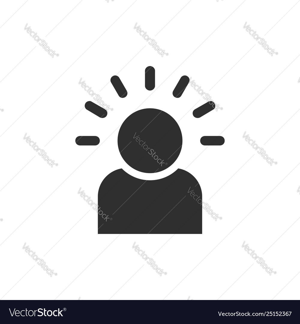 Thinking process symbol Royalty Free Vector Image