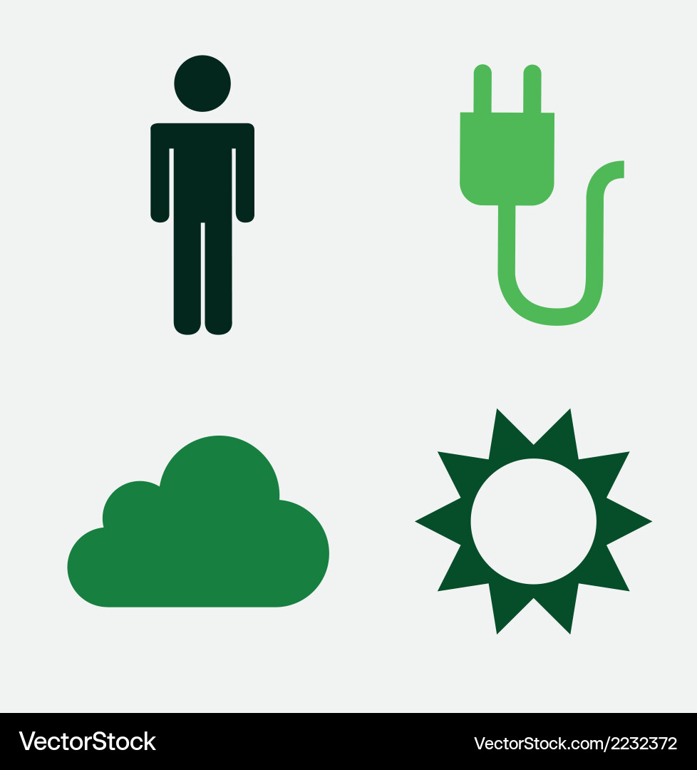 Eco design over white background Royalty Free Vector Image