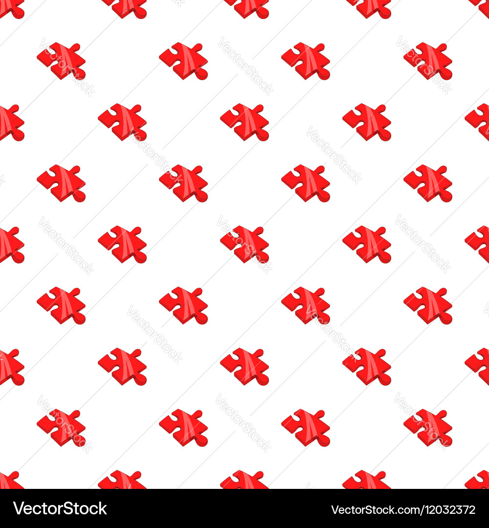 Piece of puzzle pattern cartoon style Royalty Free Vector