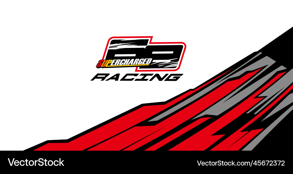 Racing number designs decal 69 background sticker Vector Image